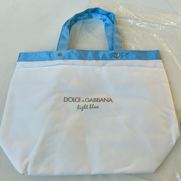 Dolce & Gabbana | Bags | Dolce Gabbana Light Blue Tote Bag | Poshmark